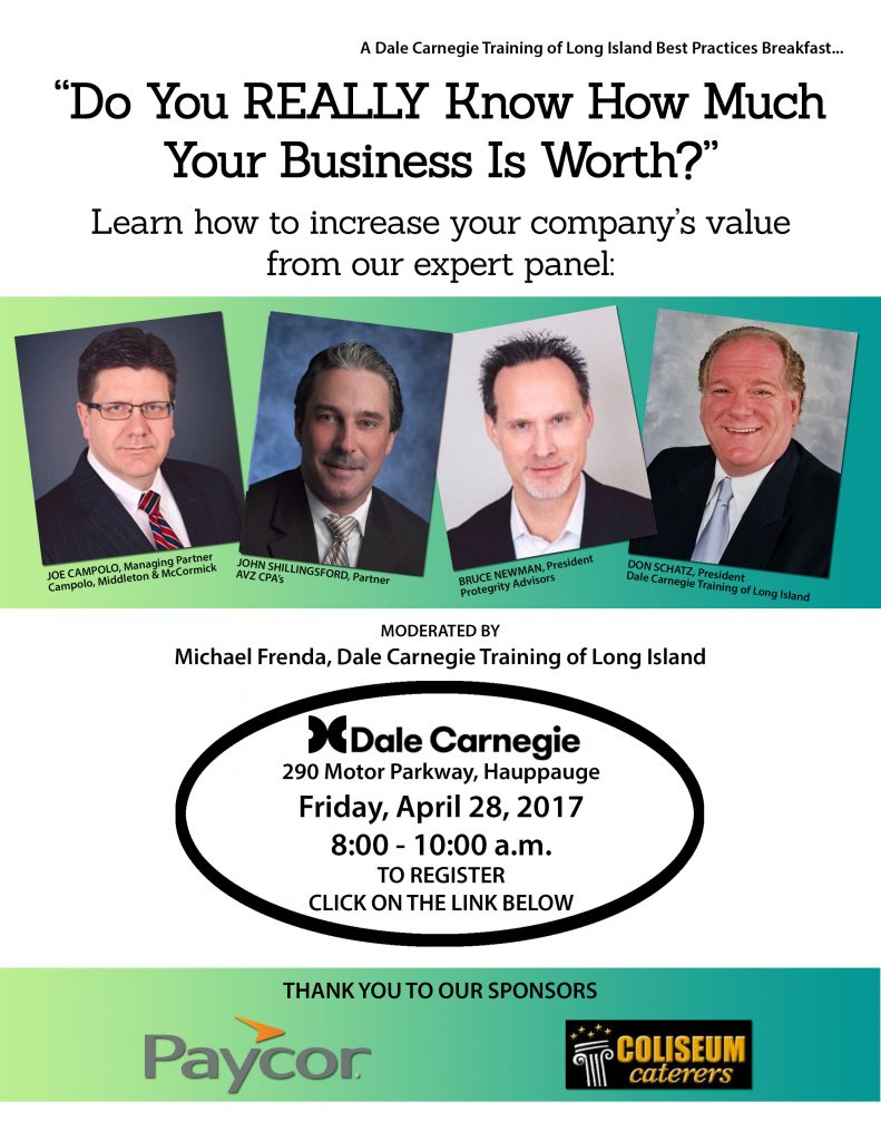 April 28 - Campolo to Share Insights on Business Valuation Panel ...