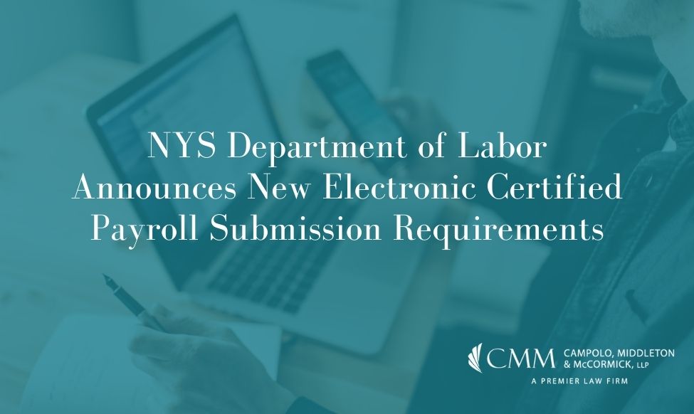 NYS Department of Labor Announces New Electronic Certified Payroll ...